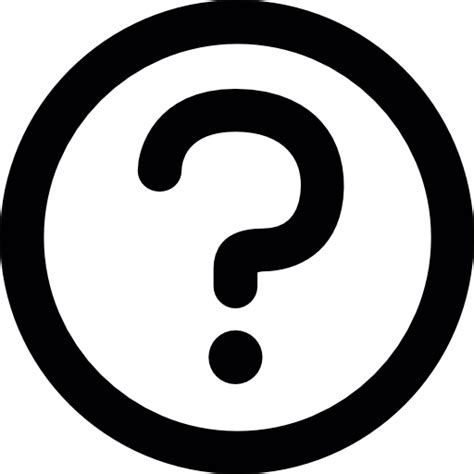 Question Mark Button User Interface Gesture Icons