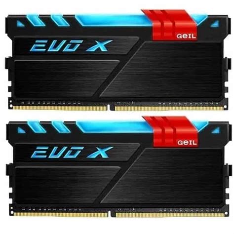 GEIL DDR4 EVO X RGB LED PC24000 Dual Channel 32GB 2x16GB 16 18 18 36 GEXB432GB3000C16ADC