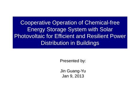 Pdf Cooperative Operation Of Chemical Free Energy Storage Sites