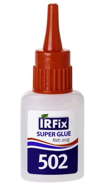 Клей секундный цианоакрилатный IRFIX Super Glue 502 бесцветный (20гр ...