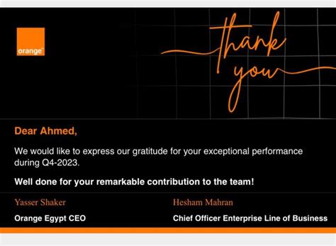 Orangeegypt Sales Salesegypt Salesorange Accountmanagement Ahmed Youssef