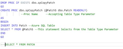 Azure Sql Data Factory Copy Activity With Sink Stored Procedure Stack