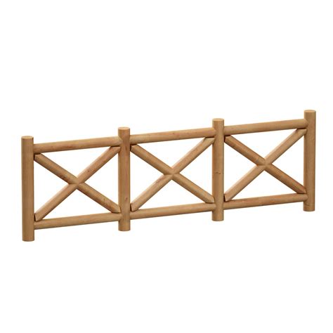 3d Wooden Log Fence Fencing Model Turbosquid 2295908