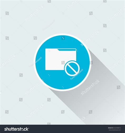 Flat Folder Icon Stock Illustration Shutterstock