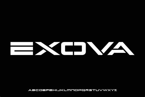 Strong Bold Modern Futuristic Display Font Vector 17203716 Vector Art At Vecteezy