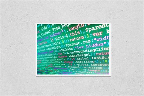 Wall Art Poster Print Of Software Development Digital Technology On Display
