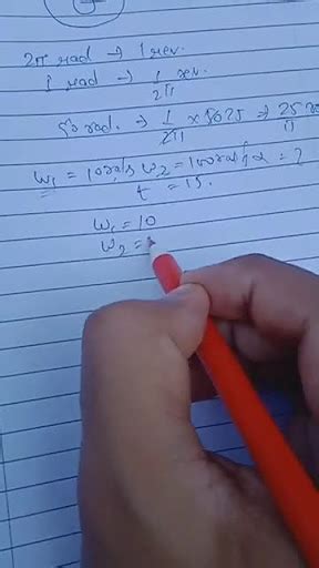 A Wheel Starts Rotating At 10rad Sec And Attains The Angular Velocity Of