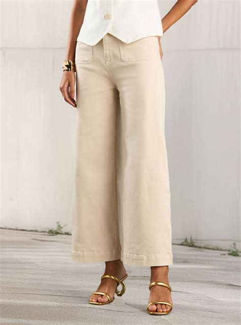 تسوق بنطلون جينز سادة واسع الساقين اون لاين ماكس السعودية