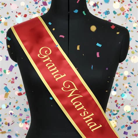 Custom Celebration Grand Marshal Event Sash Personalized Sash