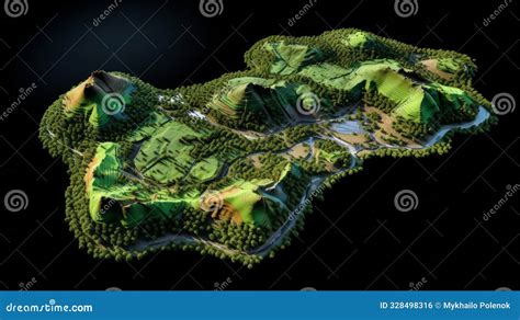 Dem Digital Elevation Model Gis Lidar Product Made After Proccesing