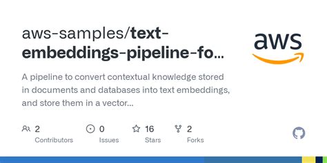 Text Embeddings Pipeline For Ragprepare Lambda Packagesh At Main