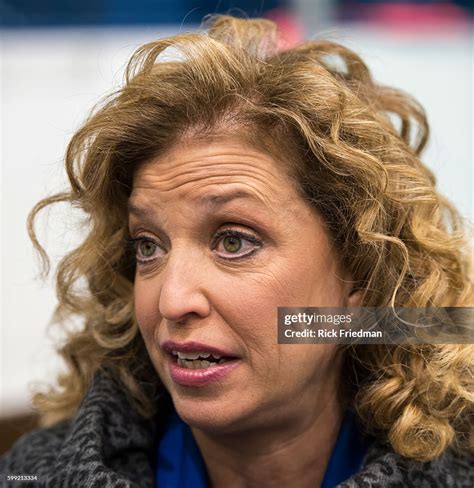 Us Representative Debbie Wasserman Schultz In The Spin Room At The