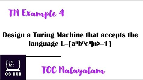 Design A Turing Machine That Accepts The Language L Anbncn Tm