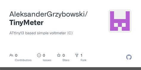 Github Aleksandergrzybowski Tinymeter Attiny13 Based Simple Voltmeter C