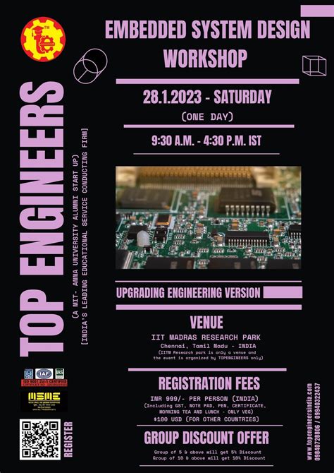 Embedded System Design Workshop 2023 Top Engineers Workshop Chennai