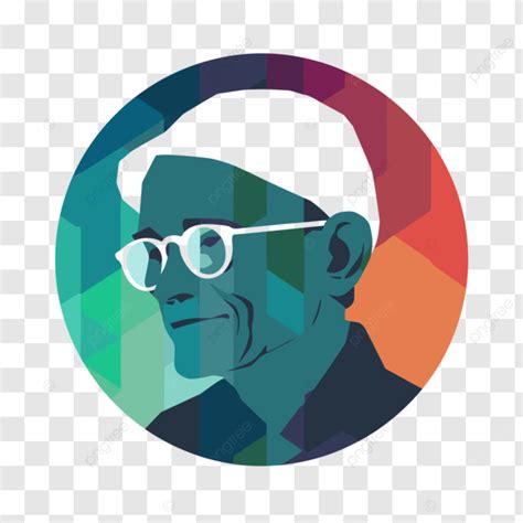 안경을 쓴 남자가 있는 다채로운 아이콘 벡터 흰색 배경에 지능의 단순한 다채로운 아이콘 그림자 없음 작은 프레임 중앙 Png 일러스트 및 벡터 에 대한 무료 다운로드