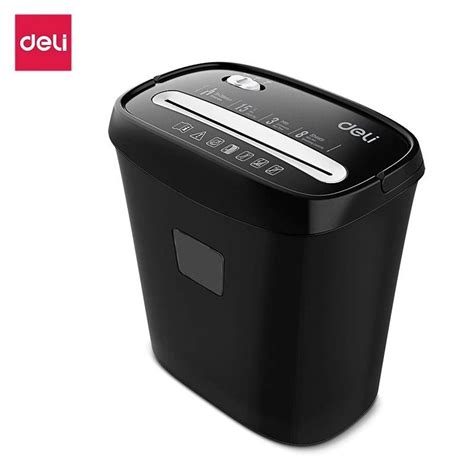 Deli เครื่องทำลายเอกสาร 12 15 20 ลิตร เครื่องย่อยกระดาษ ขนาด A4 อุปกรณ์สำนักงาน Paper