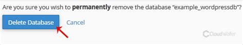How To Delete A Database In Cpanel