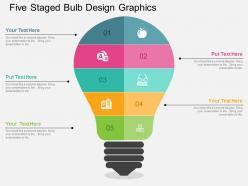 Bp Five Staged Bulb Design Graphics Flat Powerpoint Design PPT Images Gallery PowerPoint