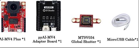 OpenMV4 H7 Ai Camera Module Development Board And MT9V034 Global Shutter Amicus Engineering