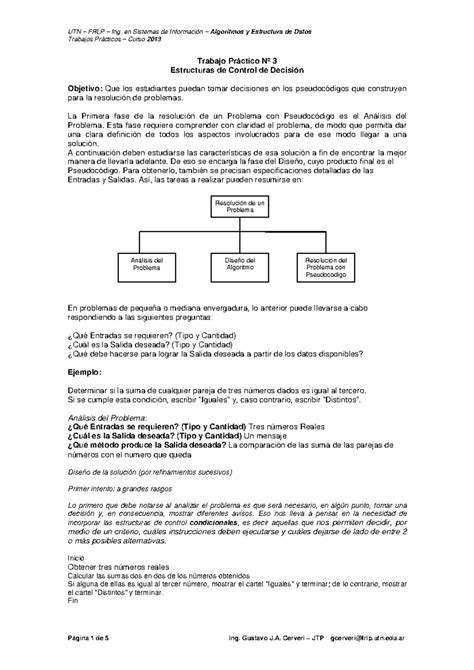Pseudocodigo 230928 014052 Trabajos Prácticos Curso 2013 Trabajo Práctico Nº 3 Estructuras