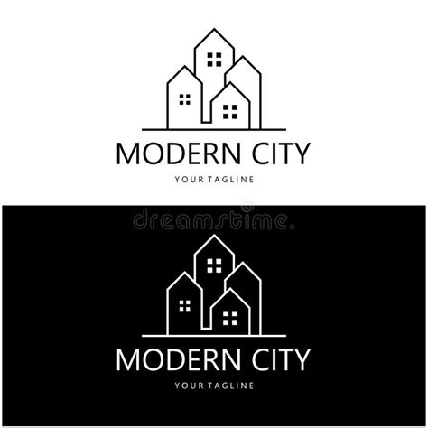 Modern City Advanced City Logo Environmentally Friendly Advanced Technology Future Buildings