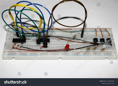 Electrical Circuit Built On Breadboard Circuit Stock Photo 2191424079 Shutterstock