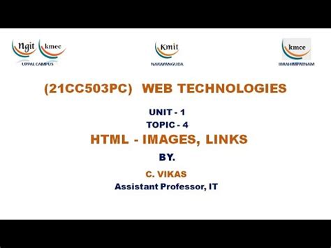 HTML IMAGES LINKS YouTube