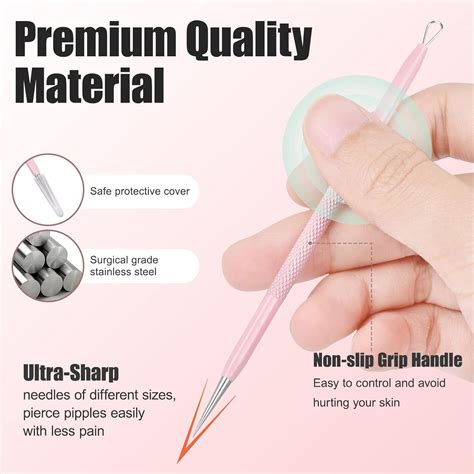 Blackhead Remover Tools 15pcs Pimple Popper Tool Kit Professional