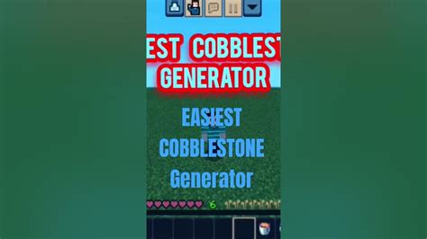 I Built The Easiest Minecraft Afk Cobblestone Generator Tutorial Youtube