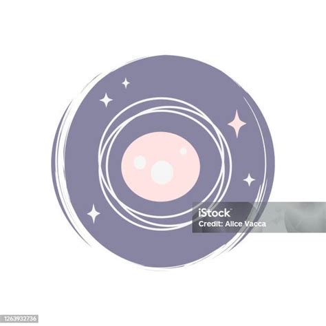 추상적 기호와 별이 있는 귀여운 난교아이콘 벡터 브러쉬 텍스처가 있는 원그림 소셜 미디어 스토리 및 인스타그램 하이라이트 0명에 대한 스톡 벡터 아트 및 기타 이미지