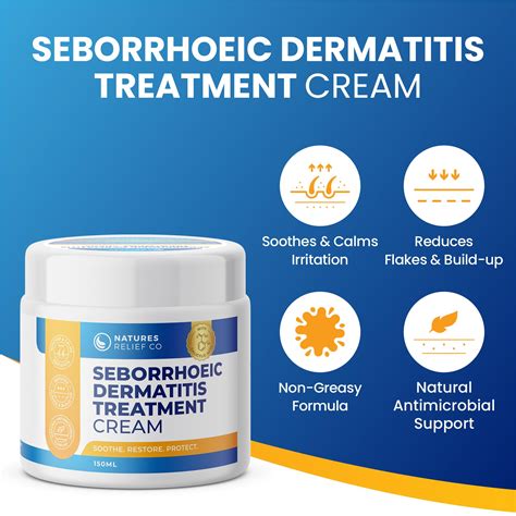 Seborrheic Dermatitis Treatment Cream Antifungal Face And Scalp Relief