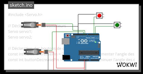 Servo Moteur Wokwi ESP STM Arduino Simulator