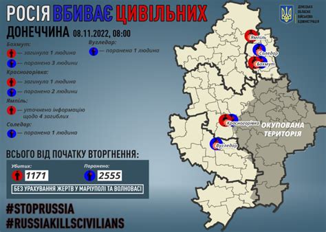 Через російські обстріли на Донеччині за добу загинули троє мирних