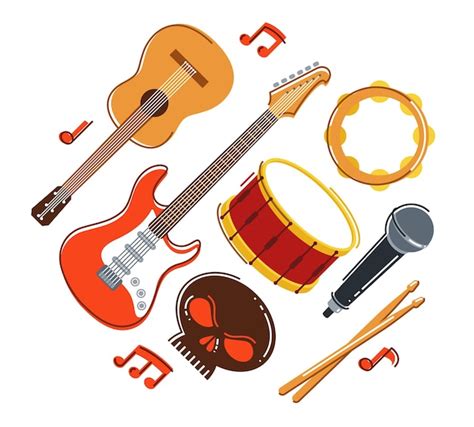 Premium Vector Rock Music Band Vector Flat Illustration Isolated Over