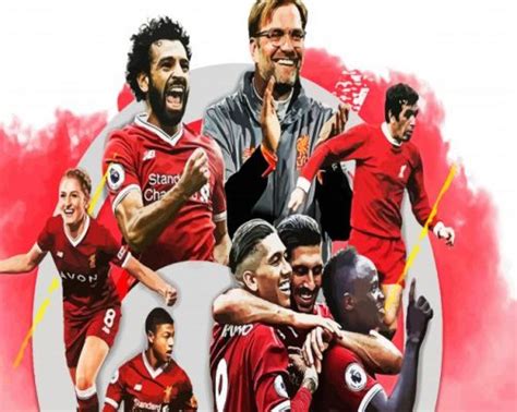 Liverpool Footballers Paint By Numbers Numeral Paint Kit