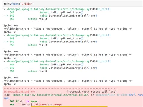 Incorrect Error Message When An Unknown Param Value Is Used · Issue 2744 · Vegaaltair · Github
