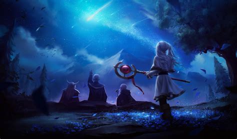 Fascinating Night Frieren Beyond Journey S End Hd Wallpaper By Keith Chen