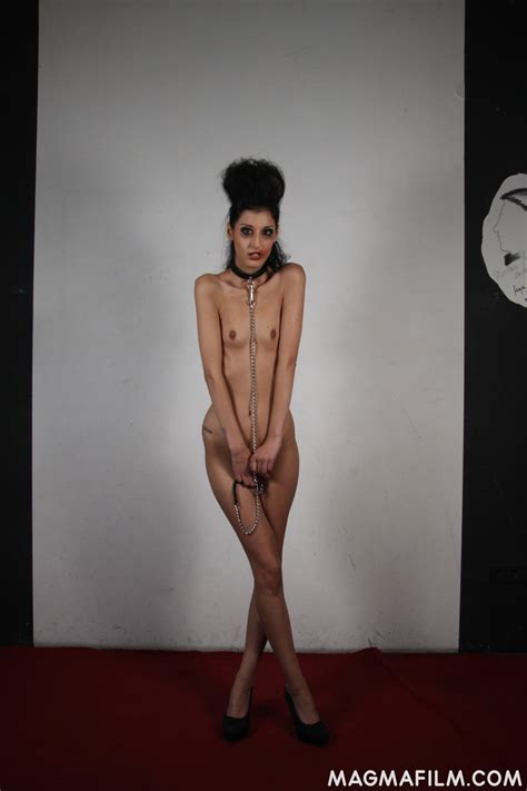 Skinny Slave Coco Kiss Naked In Heels And Leash Services Her Master S Buddy CoedCherry