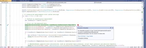 bmxx80 library bme680 sample code throws exceptions when gasresistance