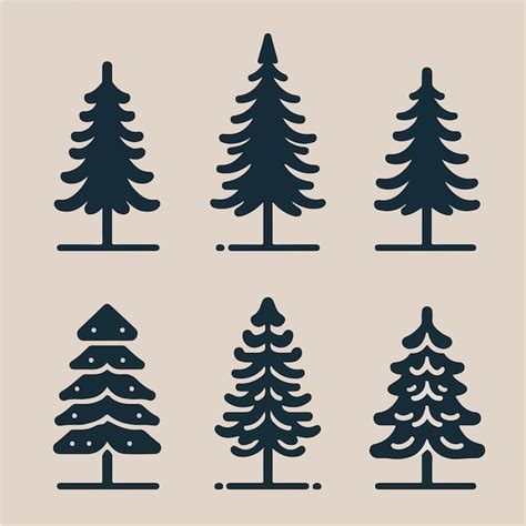 Premium Vector Illustration Of A Collection Of Trees In A Flat Design Style