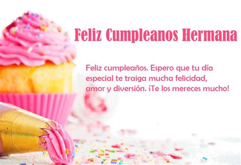 Feliz Cumpleanos Hermana Tarjetas Y Mensajes 2024