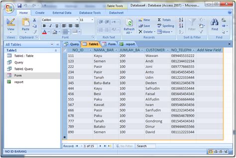 Langkah Langakah Membuat Database Dengan Ms Access JasperPoindexte S Blog