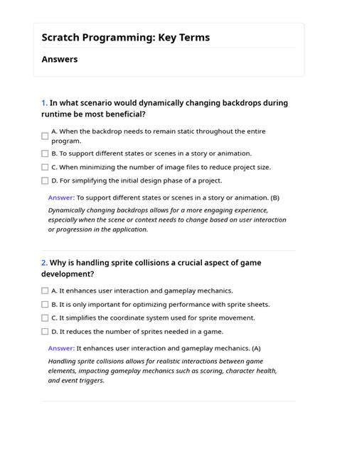 Scratch Programming Key Terms Answers Pdf Scratch Programming