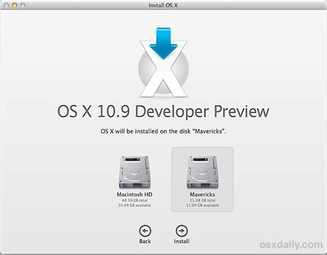 Dual Boot OS X Mavericks And OS X