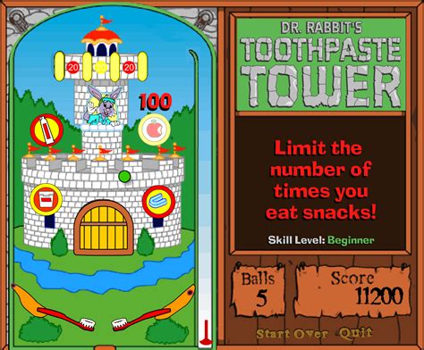 Dr Rabbits Toothpaste Tower Play Online On Flash Museum 🕹️
