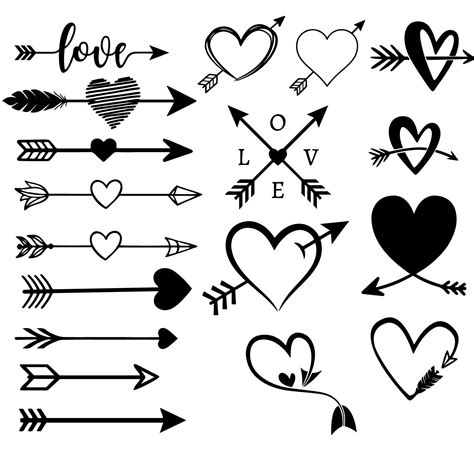 Arrow Svg Bundle Arrow Cut File Arrow Clipart Boho Tribal Etsy Canada