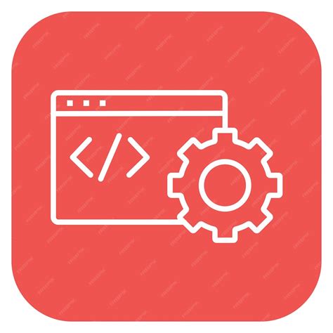 Premium Vector Programming Settings Vector Illustration