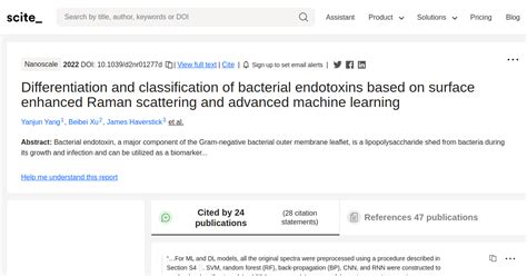 Citation Report Differentiation And Classification Of Bacterial