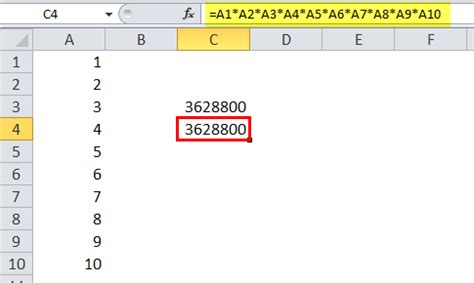 PRODUCT Function In Excel Formula Examples How To Use